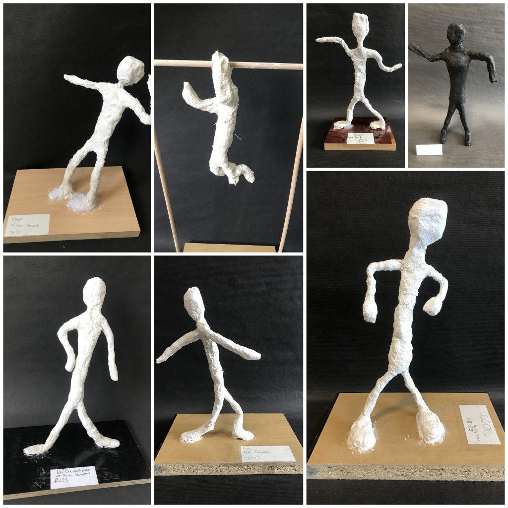 Drahtfiguren nach Alberto Giacometti – KGS-Sittensen